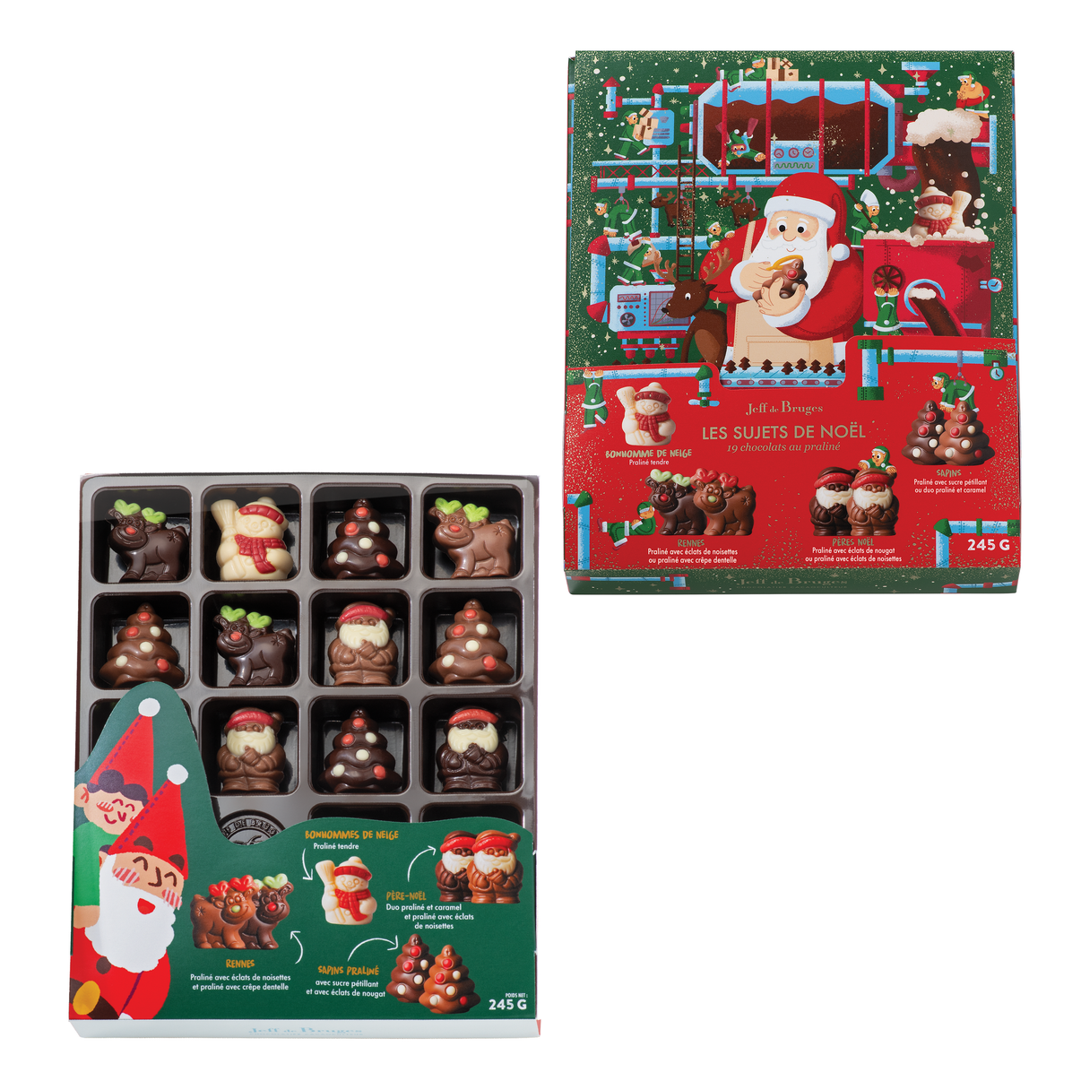 Vánoční bonbonierka 245 g – Čokoládový ráj s.r.o.